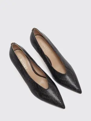 TWINSET Python Print Leather Pumps With Medium Stiletto Heel