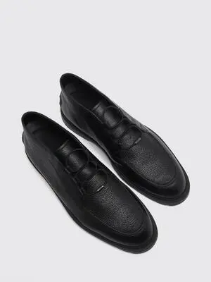 TOD'S Deerskin Chukka Boots With Heel Pebbles And Elastic Laces