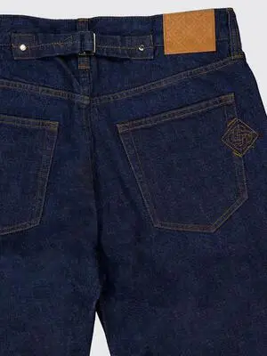 Casablanca Distressed Straight-fit Cotton Denim Jeans