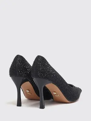 TWENTY FOURHAITCH Rhinestone-embellished Crystal Mesh High-heeled Court Shoes