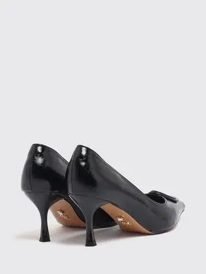 TWENTY FOURHAITCH Faux Leather Court Shoes With Mid Stiletto Heel And Almond Toe
