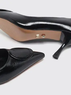 TWENTY FOURHAITCH Faux Leather Court Shoes With Mid Stiletto Heel And Almond Toe