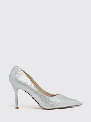 TWENTY FOURHAITCH Faux Leather Stiletto Pumps With Almond Toe