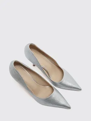 TWENTY FOURHAITCH Faux Leather Stiletto Pumps With Almond Toe