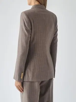 Tagliatore Pinstriped Parigi Double-breasted Suit In Stretch Cotton
