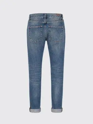 DONDUP Distressed Slim Fit Five-pocket Jeans In Cotton Denim