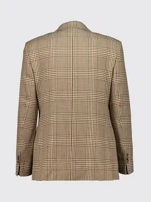 AMI Paris Prince Of Wales Check Single-breasted Virgin Wool Blazer