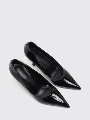TWENTY FOURHAITCH Patent Faux Leather Stiletto Pumps With Almond Toe