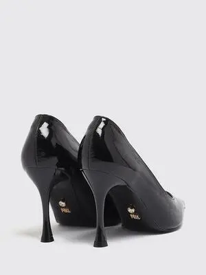 TWENTY FOURHAITCH Patent Faux Leather Stiletto Pumps With Almond Toe