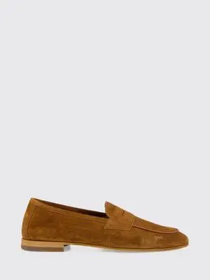 Frescobol Carioca Suede Penny Loafers With Strap - Brown