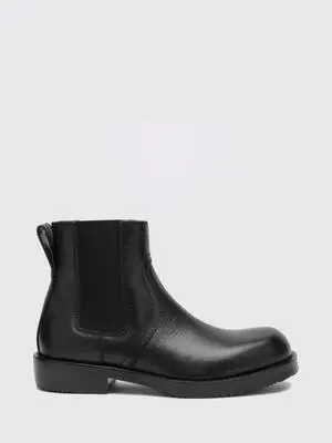 Dries Van Noten Smooth Calfskin Leather Chelsea Boots With Rubber Sole - Black