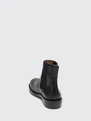 Dries Van Noten Smooth Calfskin Leather Chelsea Boots With Rubber Sole