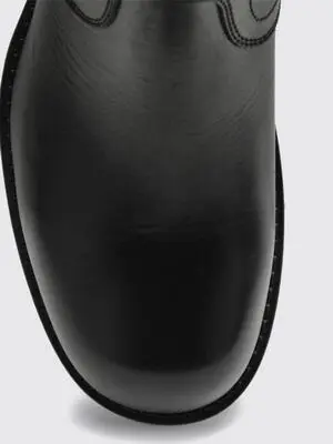 Dries Van Noten Smooth Calfskin Leather Chelsea Boots With Rubber Sole