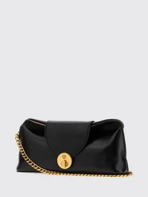 Versace Nappa Leather Clutch With Medusa Plaque And Chain Strap