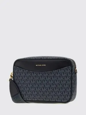 Michael Kors Bev Mk Monogram Coated Canvas Camera Crossbody Bag