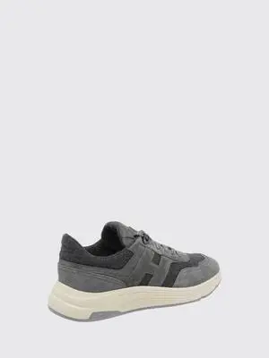 Hogan Hyperlight Wool Blend And Suede Sneakers With Side H Logo