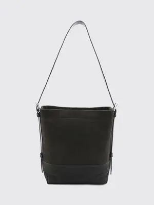 LEMAIRE Small Suede Leather Tote Bag With Adjustable Handle