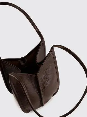Hereu Calella Distressed Calf Leather Tote Bag With Double Handle
