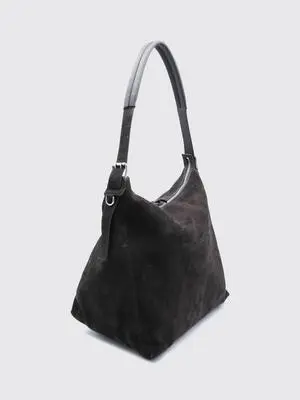 LEMAIRE Suede Leather Tote Bag With Zip Closure