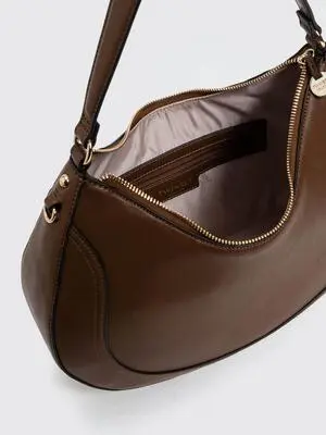 TWINSET Faux Leather Hobo Bag With Removable And Adjustable Strap