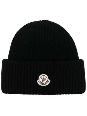 Moncler Berretto In Lana E Cashmere - Black