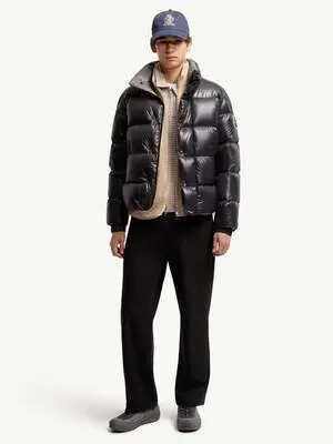 Moncler Piumino Corto Bendola In Laqu - Black