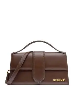 Jacquemus Le Grand Bambino In Smooth Leather - Brown