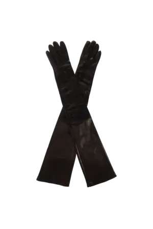 TOTEME Leather Gloves - Black