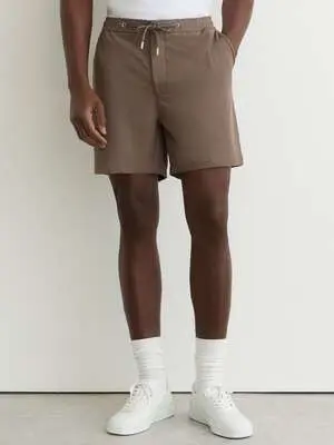 REISS Newmark Textured Drawstring Shorts