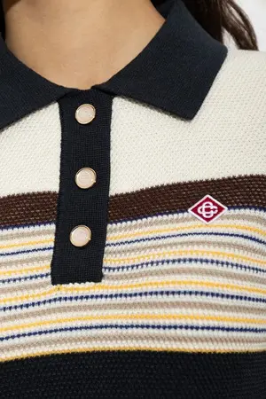 Casablanca Dress With Logo Patch