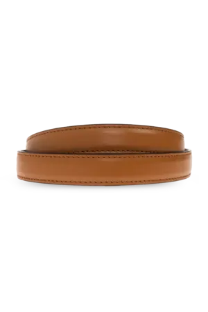 Versace Leather Skinny Belt By