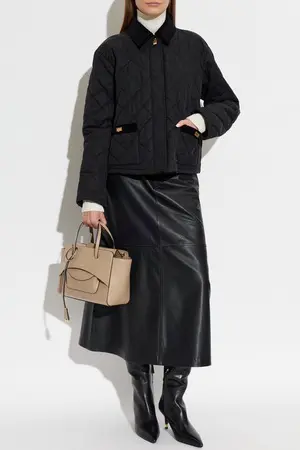 FERRAGAMO Quilted Jacket With Corduroy Collar