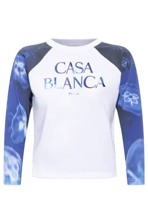 Casablanca Logo Print Top
