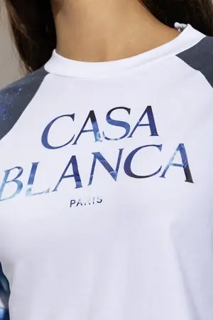 Casablanca Logo Print Top