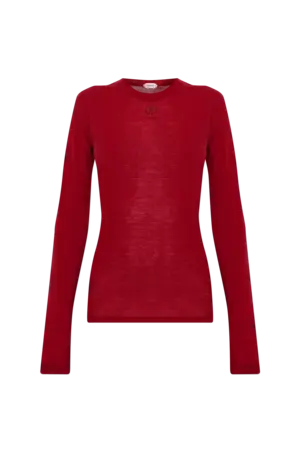 Versace Wool Top With Logo