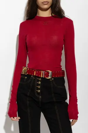 Versace Wool Top With Logo