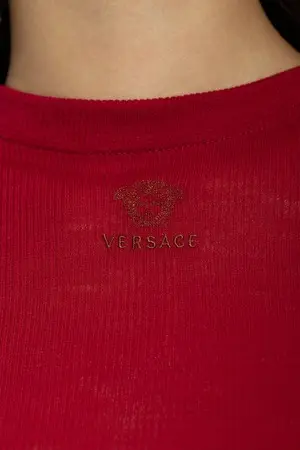 Versace Wool Top With Logo