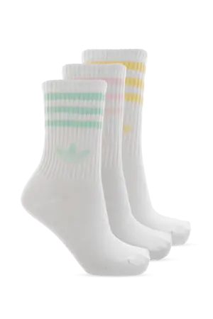 ADIDAS ORIGINALS Three-pack Of Socks - White