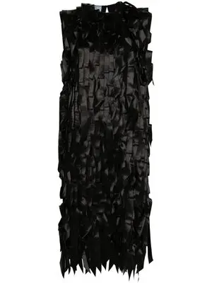 Prada Abito Midi Con Fiocchi - Black