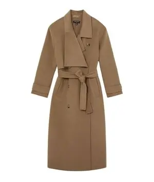 REISS Arlo Atelier Wool Blindseam Double-breasted Coat