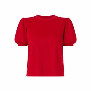 YUMI Velvet Puff Sleeve Top