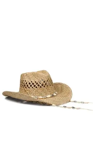 LE TRAP Neutrals Ibiza Cowboy Hat Silver - Gray
