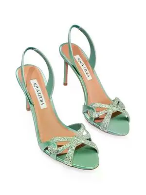 AQUAZZURA Ribbon Kiss Sandals 85