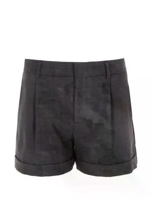 Moschino Pleated Logo-tape Shorts