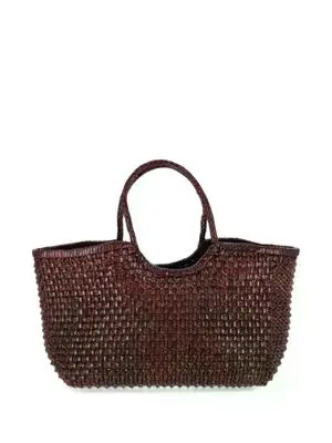 Dragon Diffusion Nantucket Cactus Woven-leather Tote Bag - Brown