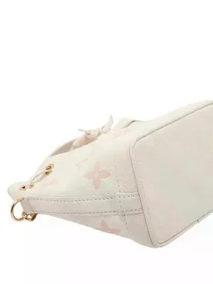 LOUIS VUITTON 2021-2026 Bicolor Monogram Empreinte Nano Noe Bucket Bag