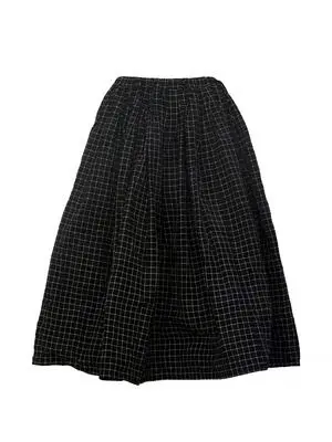 Apuntob Check Gathered Skirt