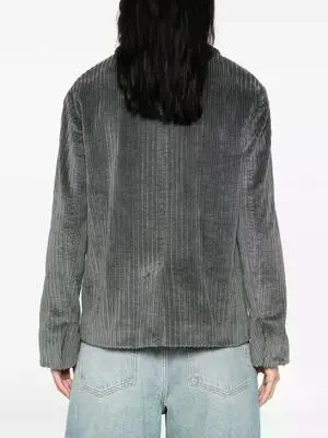 19.61 MILANO Corduroy Button-down Jacket - Grey
