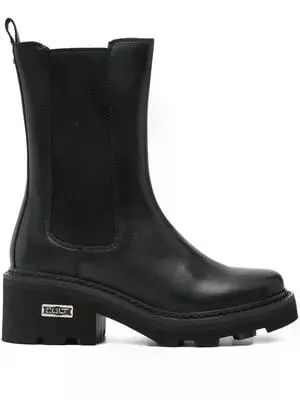 CULT Elastic-panelled Platform Chelsea Boots - Black