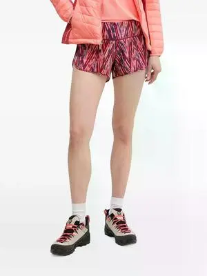 Smartwool Abstract-print Curved-hem Shorts